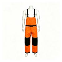 China Comfort Fit Water Resistant Bib Overalls Abrasion Resistant Safety Bib Overalls Elastic Waist for sale