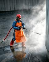China Custom Water Jetting Apron Heavy Duty Safety Work Wear Lightweight With Adjustable Straps for sale