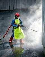 China Adjustable Straps Water Jetting Apron Lightweight Protective Safety Clothes High Visibility for sale