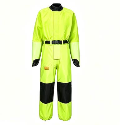 China Reinforced Water Blasting Safety Suit Stretch Back Work Overall Durable With Flexible Lining for sale