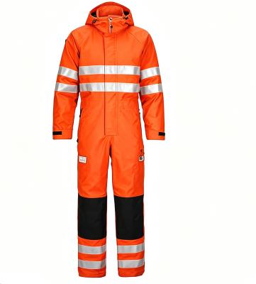 China Hooded Offshore Clothing High Visibility Pressure Washing Overalls Adjustable for sale