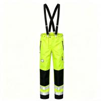 China Water Jetting High Visibility Bib Overalls Adjustable Waistband Heavy Duty Waterproof Coveralls Impact Resistant for sale