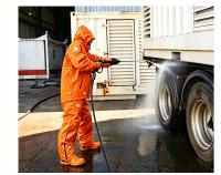 China Lightweight Pressure Washing Suit Impact Resistant Water Jetting Overall Customized for sale