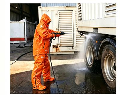 China Lightweight Pressure Washing Suit Impact Resistant Water Jetting Overall Customized for sale