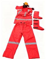 China Multi Layer Pressure Washing Protective Clothing High Visibility Marine Overalls Waterproof for sale