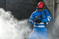 China Heavy Duty Pressure Washing Suit Breathable Full Protective Clothing High Visibility for sale