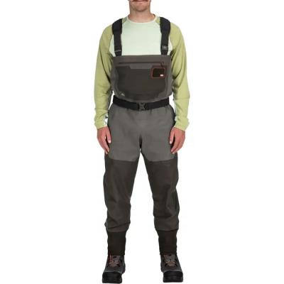 China Ergonomic Fishing Waders Anti Slip Mens Chest Waders Breathable For Men Fly Fishing for sale