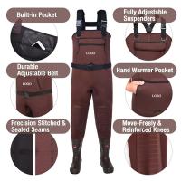 China Abrasion Resistant Neoprene Waders Windproof Bootfoot Waders Durable For Outdoor Angling Hunting for sale