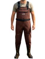 China Abrasion Resistant Neoprene Waders Windproof Bootfoot Waders Durable For Outdoor Angling Hunting for sale