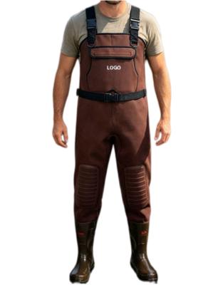 China Abrasion Resistant Neoprene Waders Windproof Bootfoot Waders Durable For Outdoor Angling Hunting for sale