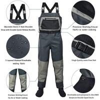 China Unisex Fishing Waders Adjustable Suspenders Breathable Chest Waders Custom Sizes For Fly Fishing for sale