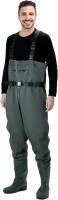 China Adjustable Straps Fishing Waders Acid Alkali Resistant PVC Waders Waterproof For Anglers Hunters for sale