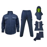 China Aramid Protective Safety Clothing Anti Static Arc Flash Coat Flame Resistant for sale