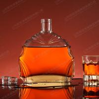 China Custom Size Glass Wine Decanter 700ml 1000ml Healthy Lead Free Glass Bottle for sale