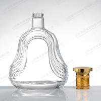 China Rubber Stopper Sealing Type Lead Free Whiskey Decanter Tequila Glass Bottles for sale