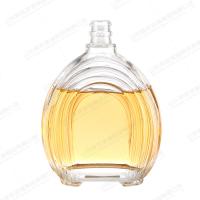 China 750ml Clear Glass Wine Bottle With Metal Cap Custom Size Accepted for Tequila and Wine for sale