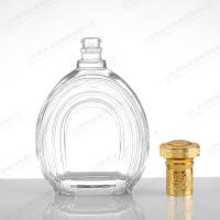 China 750ml Clear Glass Wine Bottle With Metal Cap Custom Size Accepted for Tequila and Wine for sale