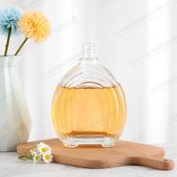 China 750ml Clear Glass Wine Bottle With Metal Cap Custom Size Accepted for Tequila and Wine for sale