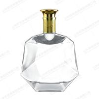 China Glass Collar Empty Xo Vodka Decanter Alcohol Liquor Bottle for Entertaining Guests for sale