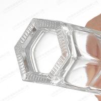 China Surface Handling Hot Stamping 500ml Hexagon Glass Bottle for Wine and Handling for sale