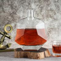 China Glass Collar Empty Xo Vodka Decanter Alcohol Liquor Bottle for Entertaining Guests for sale