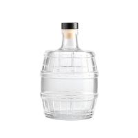 China Clear Glass Large Round Bottles 500ml 1000ml 1500ml for Wine Whiskey Vodka Industrial for sale