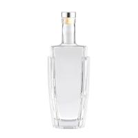 China Square Glass Bottle for Wine Brandy Vodka Whisky Made of Healthy Lead-free Glass for sale