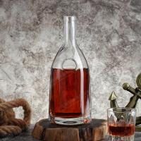 China Glass Bottle with Thick Bottom and Cork 250ml 500ml 750ml Base Material Glass Customized for sale