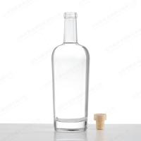 China ODM 700ml Square Vodka Glass Bottle For Whiskey And Liquor Sealing Type Cork for sale