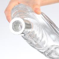 China Wine tequila liquor whisky bottle Glass Bottle 500ml 750ml With Glass Lid Hot stamping for sale