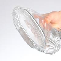 China Wine tequila liquor whisky bottle Glass Bottle 500ml 750ml With Glass Lid Hot stamping for sale