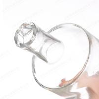 China Empty Glass Bottle 100ml 250ml 300ml 500ml 750ml Brandy Whiskey Tequila Gin Rum Bottle With Cork for sale
