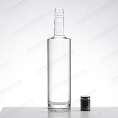 China Glass Bottle Transparent Customized Mini 100ml 300ml 400ml for Alcoholic Beverage for sale