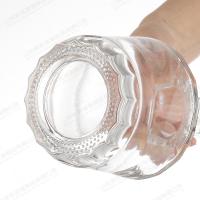 China Glass Wine Liquor Bottles Transparent Customize 200ml 300ml Unique Shaped with Glass Lid for sale
