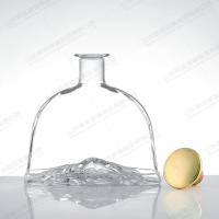 China Custom 750 Ml Glass Essential Flat Liquor Wine Bottles with Cork Lid and Rubber Stopper for sale