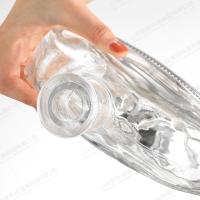 China Custom 750 Ml Glass Essential Flat Liquor Wine Bottles with Cork Lid and Rubber Stopper for sale