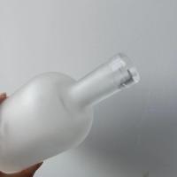 China Rubber Stopper Sealing Type Transparent Frosted Glass Wine Bottles for Beverage 100ml 750ml 500ml for sale
