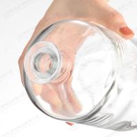 China Clear Glass Juniper Whiskey Vodka Liquor Bottle 375ml 500ml with Custom Bottle Color for sale