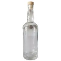 China 700ml 750ml 1000ml Square Glass Bottles with Cork Ideal for Gin Whisky Vodka Red Wine for sale