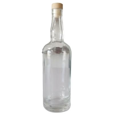 China 700ml 750ml 1000ml Square Glass Bottles with Cork Ideal for Gin Whisky Vodka Red Wine for sale