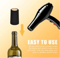 China OEM ODM Wine Bottle Sealed Heat Shrink Black PVC Shrink Capsules For Beverage for sale
