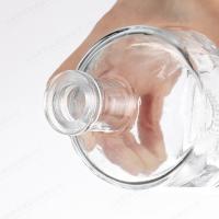 China Transparent Or Frosted Healthy Lead Free Glass Customized Cylinder Wine Glass Bottle for sale