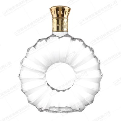 China High Grade 750ml 700ml Clear Glass Bottle For Beverage Liquor Gin Vodka Rum Wine Spirits Brandy for sale