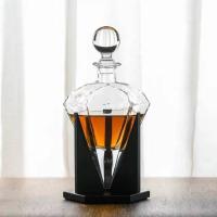 China Unique 350ml 500ml 25oz 750ml Transparent Glass Wine Bottle OEM ODM for sale