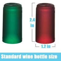 China Non Spill Wine Bottle Heat Shrink Capsules with Transparent Customization for sale