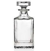 China Clear Industrial Beverage Decanter for Unique Shape Crystal Glass Whisky Engraving for sale