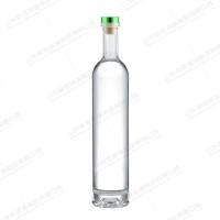 China Hot Stamping Glass Wine Bottles 375ml 500ml for Sample Whiskey Supply Rubber Stopper for sale