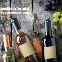 China Wine Bottle Stopper Shrink Pack Sleeve Clear PVC Heat Shrink Capsules for sale
