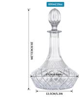 China Whiskey Brandy Vodka Tequila Glass Bottle Decanter with Label and Leak Stopper Perfect for sale