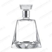 China Customied Bottle Color Unique Shape 500ml Glass Vodka Decanter for Acceptable Customer's Logo for sale